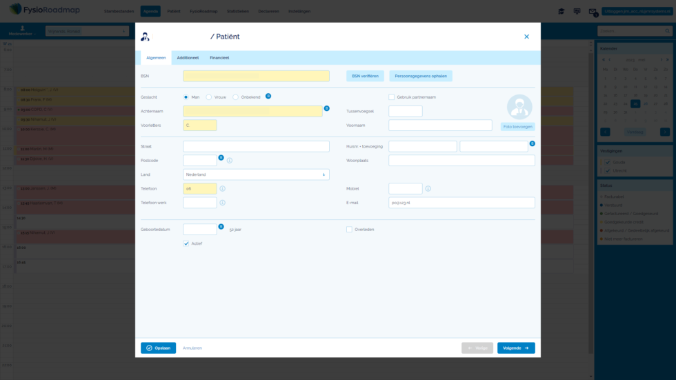 FysioRoadmap EPD software voor fysiotherapie praktijken