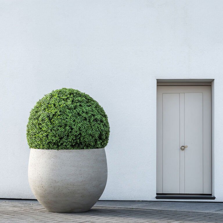 DAMAR design bloempot beige grijs 53cm breed - Grote bloempot, hoge ...