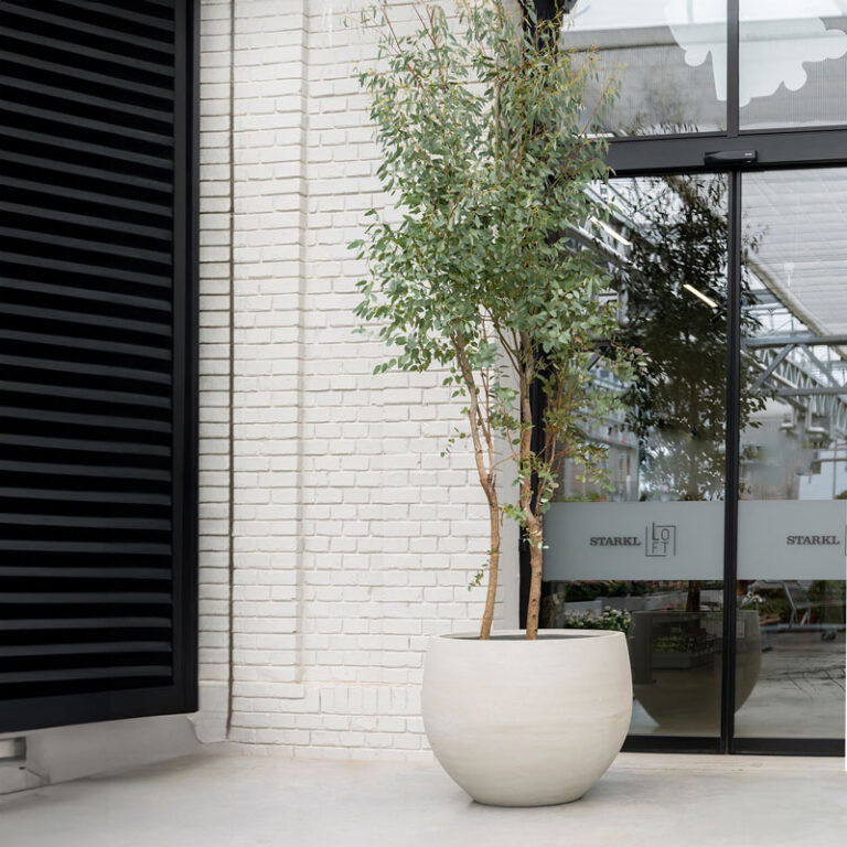 DAMAR design bloempot beige grijs 53cm breed - Grote bloempot, hoge ...