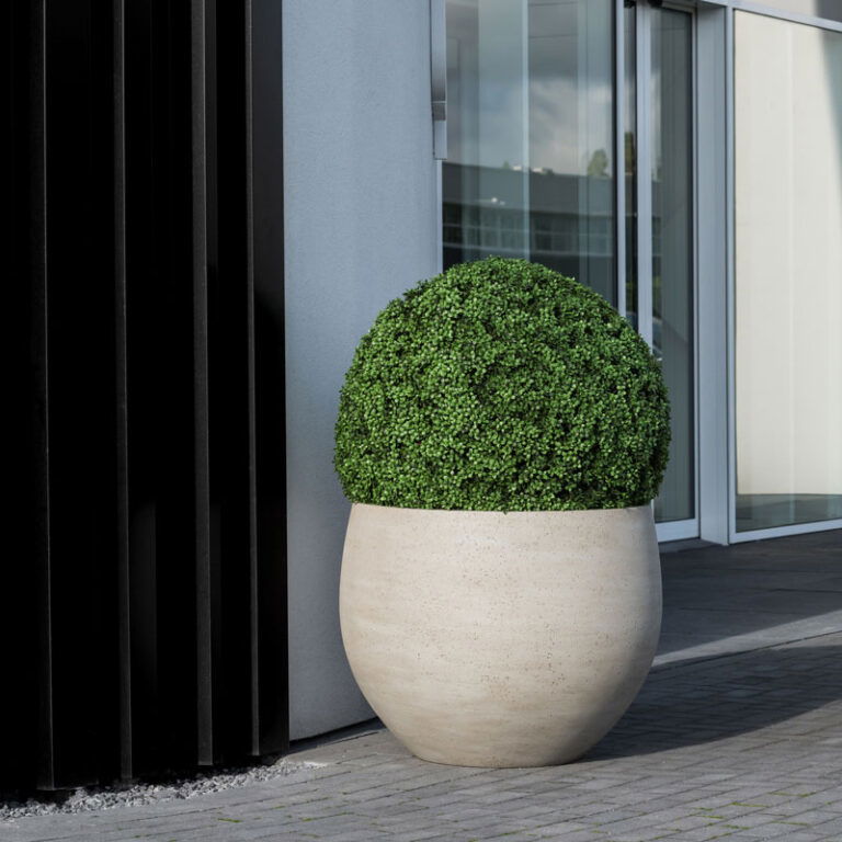 DAMAR design XXL bloempot beige grijs 112cm breed - Grote bloempot ...