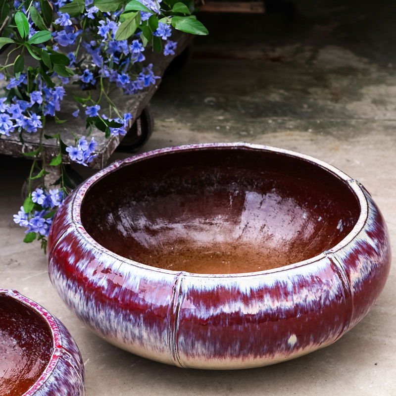 CASSIUS grote bloembakken bonsaipot set keramiek 56cm & 75cm breed